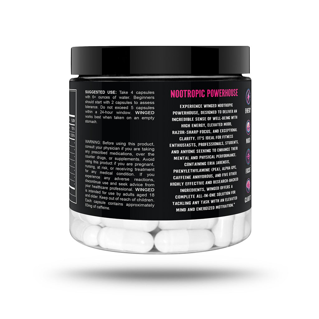 WINGED Nootropic - Best Energy, Mood, Focus, and Clarity Supplement ...