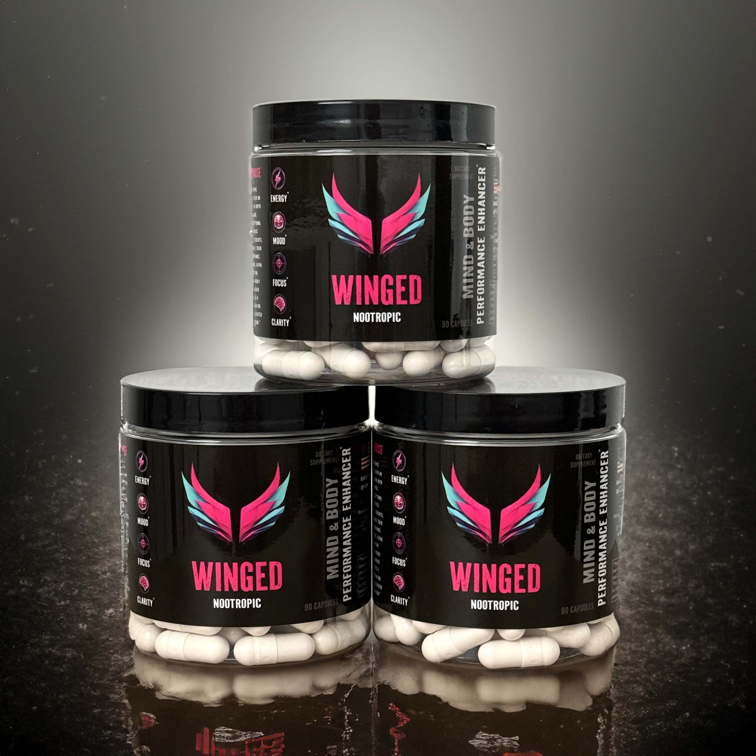 WINGED Nootropic - Best Energy, Mood, Focus, and Clarity Supplement ...