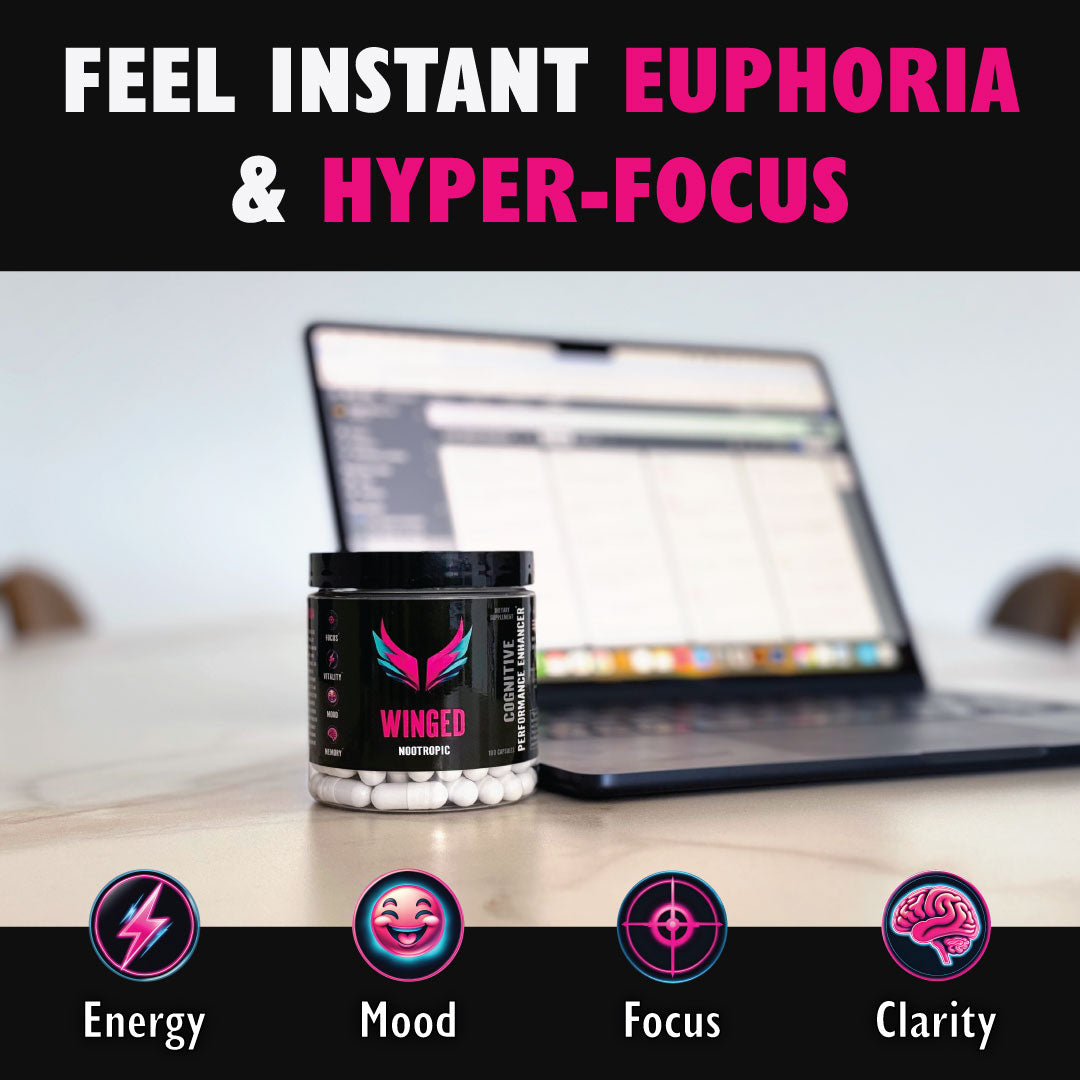 WINGED Nootropic - Best Energy, Mood, Focus, and Clarity Supplement ...
